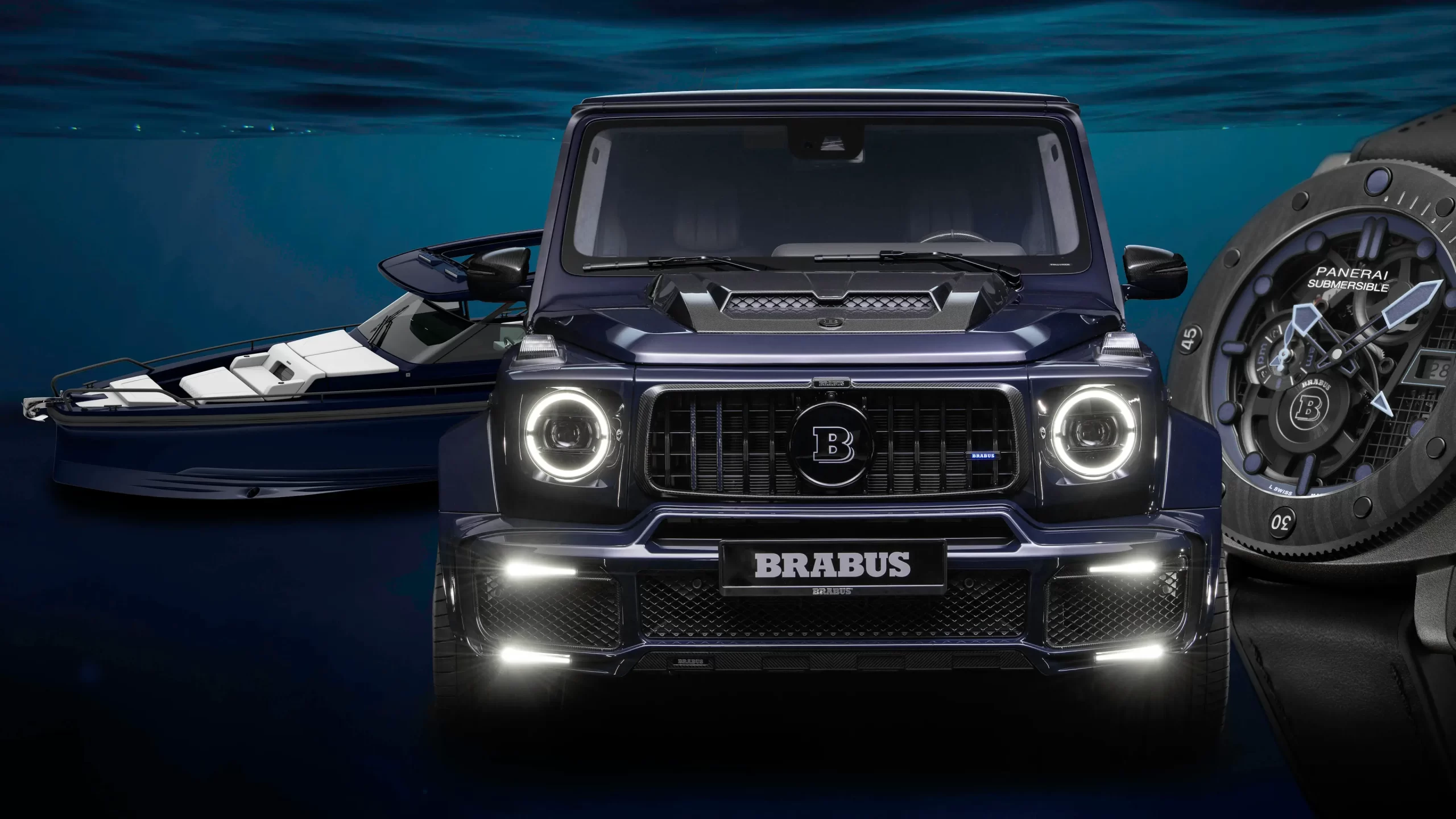 Brabus’ün 888 beygir gücündeki G Kasası, eşleşen teknesi ve saati ...